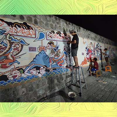 Mural Wayang Beber Sebagai Intervensi Estetik | BWCF