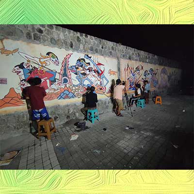 Mural Wayang Beber Sebagai Intervensi Estetik | BWCF
